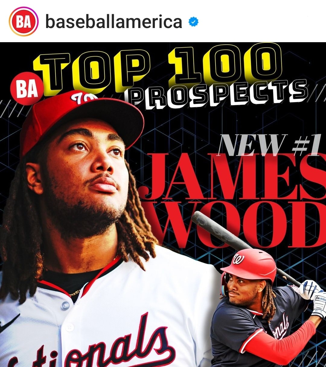 James Wood moves to the top of Baseball America as their new №1 ...